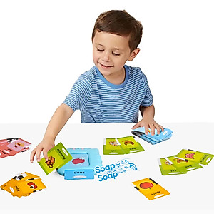 Toddler Flash Cards Learning Toys for 2 3 4 5 6 Year Old Reading Machine with 112 Pcs Flash Cards 224 Words Preschool Learning Activities for Toddlers Kids Birthday Gifts (Blue)