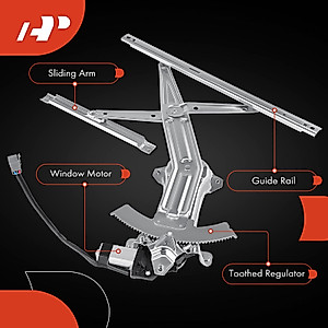 A-Premium Power Window Regulator and Motor Assembly Replacement for Ford Mustang 1994-2004 Front Right Passenger Side