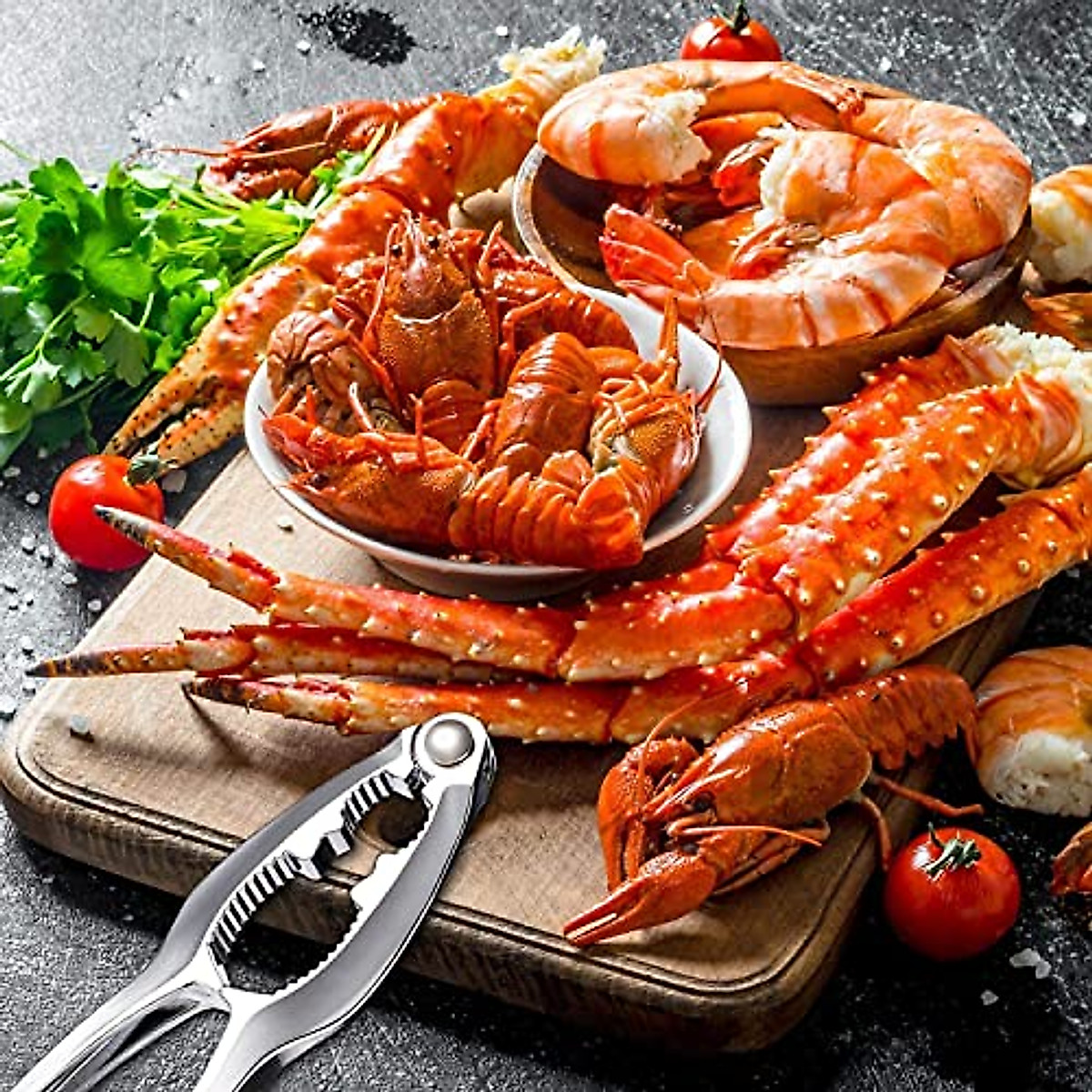 12 Pcs Crab Crackers and Tools, Heavy Duty Nut Crackers Seafood Tools for Crab Legs - Crab Nut Lobster Crackers Opener Cracker Tools for Kitchen Kits, Nut Cracker Set
