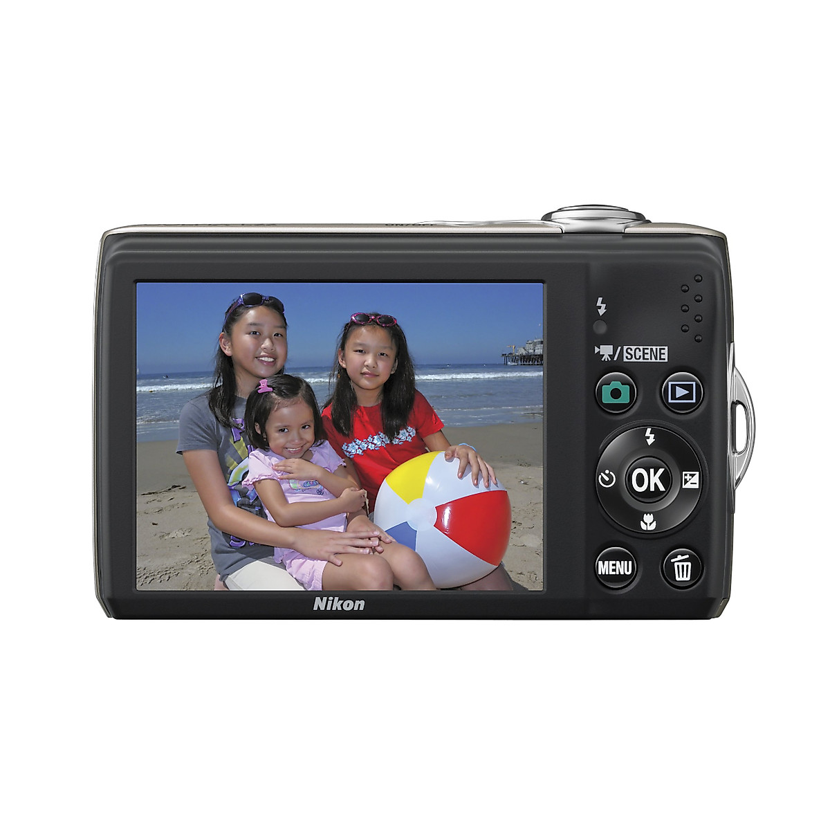 Nikon Coolpix L22 12.0MP Digital Camera with 3.6x Optical Zoom and 3.0-Inch LCD (Silver)