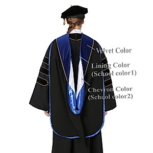 GraduationMall Custom Deluxe Graduation Doctoral Hood