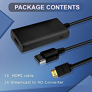 HD Cable for Dreamcast Console, Sega Dreamcast HDMI Converter, HD Link Cable for Sega Dreamcast [Sega DC]