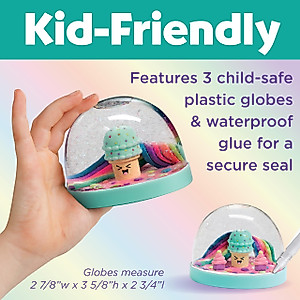 Creativity for Kids Make Your Own Water Globes: Sweet Treats - Girls Arts and Crafts for Ages 6-8+, Create 3 DIY Snow Globe Kids Toys, Gifts for Girls