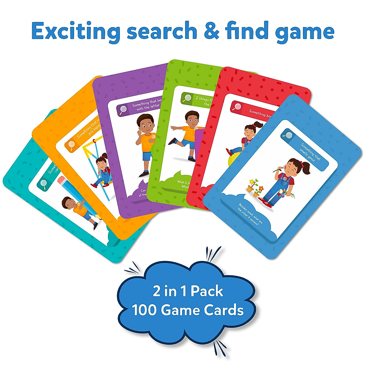 Skillmatics Card Game - Found It Indoor & Outdoor Combo, Scavenger Hunt for Kids, Girls, Boys, Fun Family Game, Gifts for Ages 4, 5, 6, 7