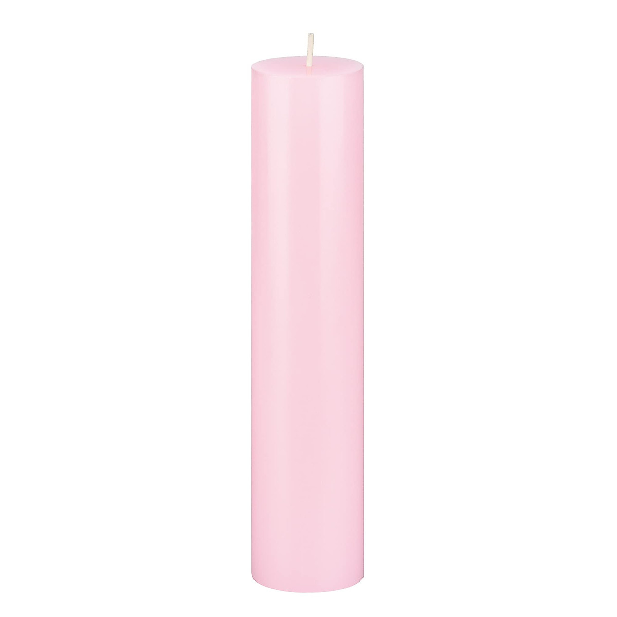 SRG 1 pc Unscented Pink Round Pillar Candle, Hand Poured Premium Wax Candles 2 Inch x 9 Inch, Home Décor, Wedding Receptions, Baby Showers, Birthdays, Celebrations, Party Favors & More