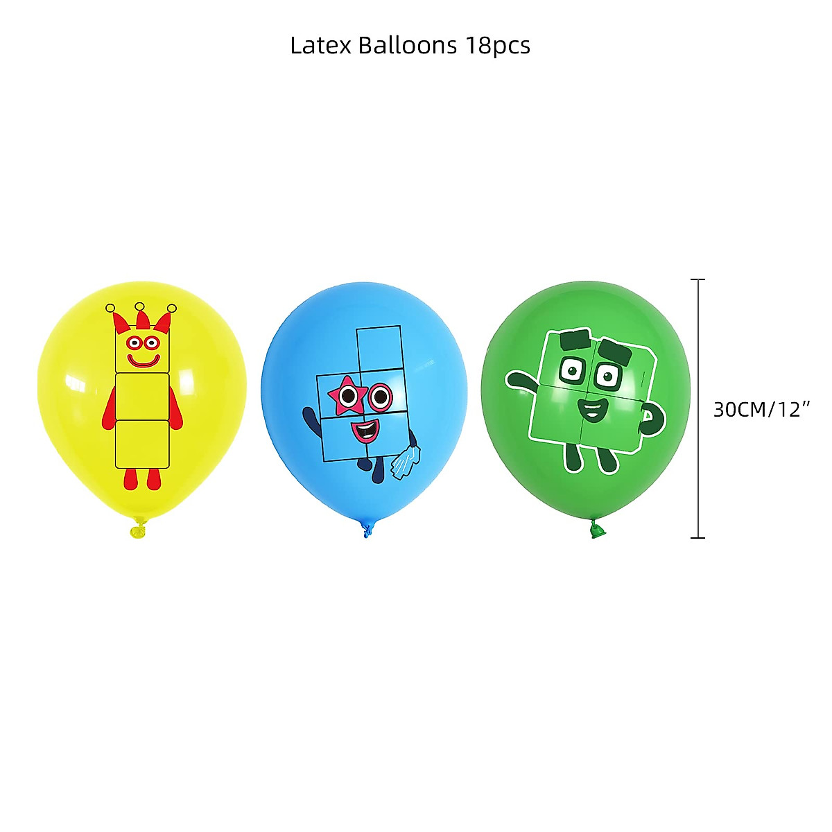 Number Birthday Party Supplies,Number Theme Including Cake caps,Cupcake caps,Flags,Latex Balloons,It is Very Suitable for Boy's and Girl Themed Birthday Party Supplies.