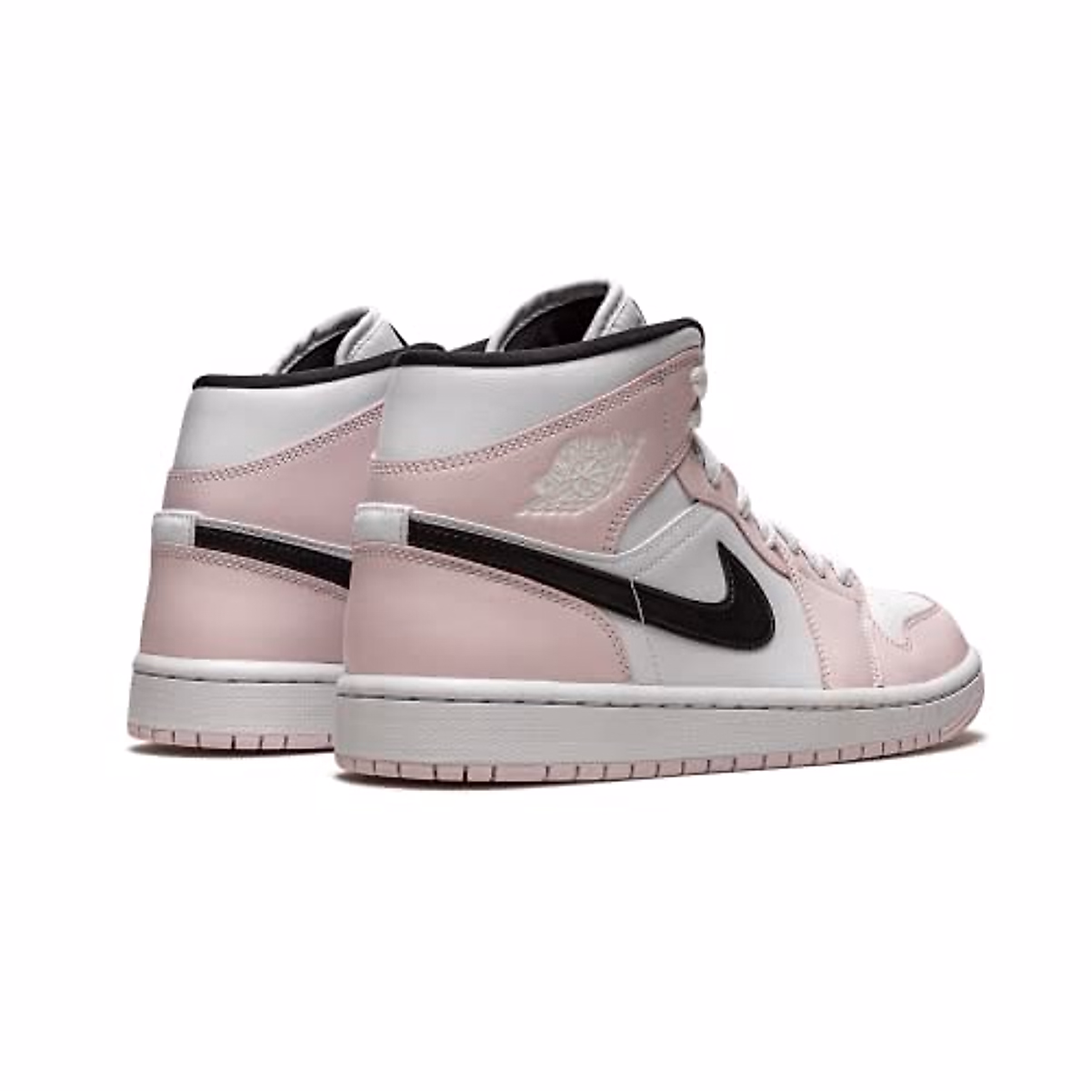 Nike Jordan Womens WMNS Air Jordan 1 Mid BQ6472 500 Barely Rose, Light Violet/Black-white, Size 7W