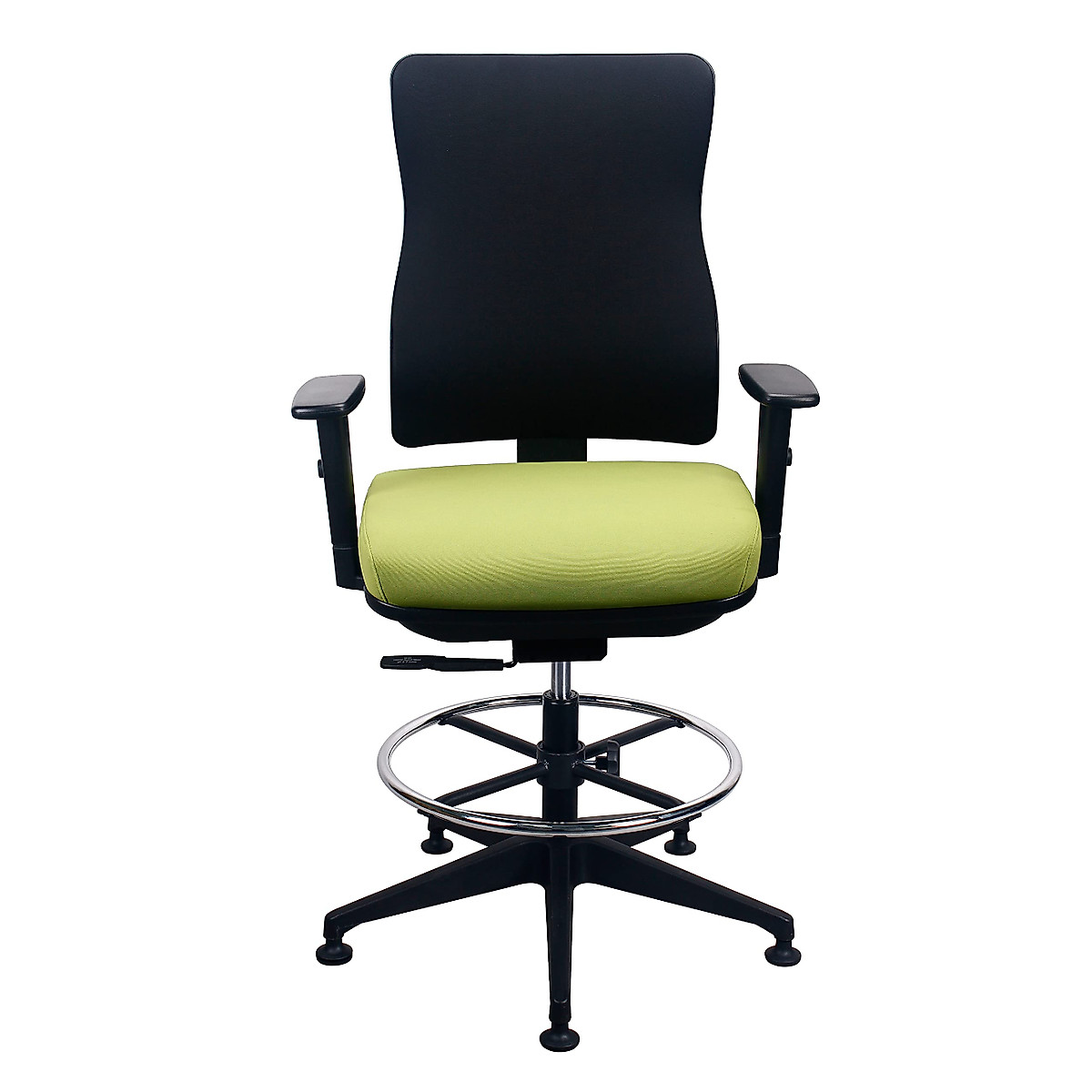 TEMPUR-PEDIC Cooling Technology Drafting Stool, Adjustable Height, Green