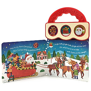 Jingle Bells 3-Button Sound Christmas Board Book for Babies and Toddlers