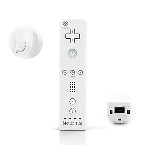 Controller Replacement for Wii Remote Controller, Kicy Wii Remote and Nunchuck Built in 3-axis with Motion Plus, Compatible with Wii/Wii U