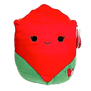 Squishmallows Kellytoy Valentines D Squad Plush Toys Soft Plush Animal (8" Walsh The Rose)