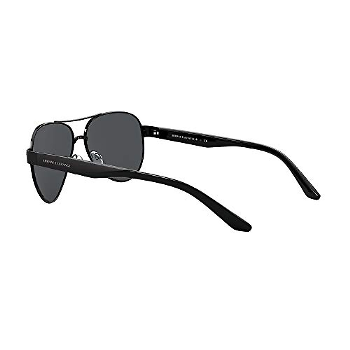 A|X ARMANI EXCHANGE Men's AX2034S Aviator Sunglasses, Black/Grey, 59 mm