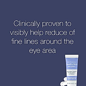 Neutrogena Healthy Skin Anti-Wrinkle Eye Cream with Alpha Hydroxy Acid (AHA), Vitamin A and Vitamin B5 - Firming Under-Eye Cream for Wrinkles and Fine Lines, 0.5 oz