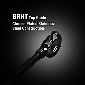 Fiblink 1-Piece/2-Piece Saltwater Offshore Heavy Trolling Rod Big Game Roller Rod Conventional Boat Fishing Pole (5 Feet 6 Inch, 30-50 lb/50-80 lb/80-120 lb) (2-Piece, 7 Feet)