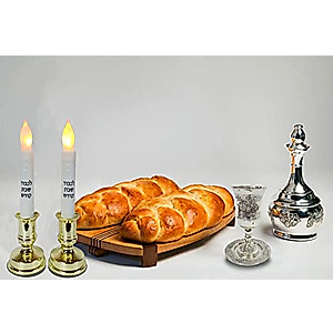 Ner Mitzvah Tall Kiddush Cup and Tray - Premium Quality Silver Plated Goblet With Stem - Shabbat and Havdalah Goblet - Judaica Shabbos and Holiday Gift