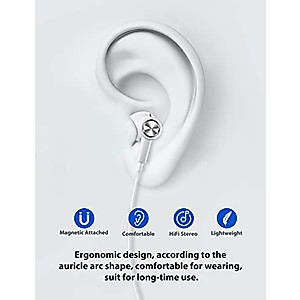 USB C Headphones, ACAGET Galaxy S22+ Ultra S23 Earbuds Wired USB Type C Earphones Magnetic Headsets with Mic Volume Control HiFi Stereo Headphone for Samsung S21 FE Note 20 Oneplus 10 Pro 9 Pixel 7 6A