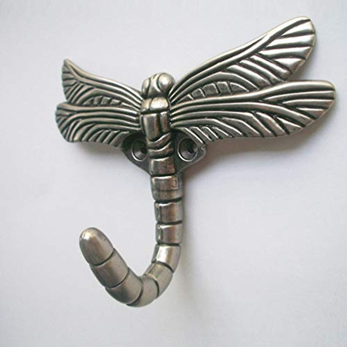 Cabilock Dragonfly Coat Hook Retro Iron Art Animal Hat Hook Wall Hanging Coat Hat Hook Door Back Hook for Home Hotel