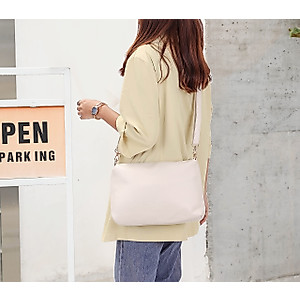 MKF 2 PC Set, Hobo Bag for Women & Crossbody Messenger – PU Leather Designer Handbag – Top Handles Shoulder Purse Seafoam