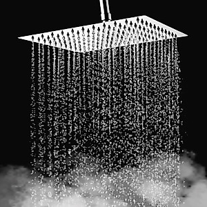 HEILAIYI Shower Head Refit, Refit Shower Set, Retrofit Shower Set, Modifyied Shower Set,Hand Shower Refit into Overhead Shower,10 Inch Rain Shower Head Connect to Faucet with Hose & Shunt Valve