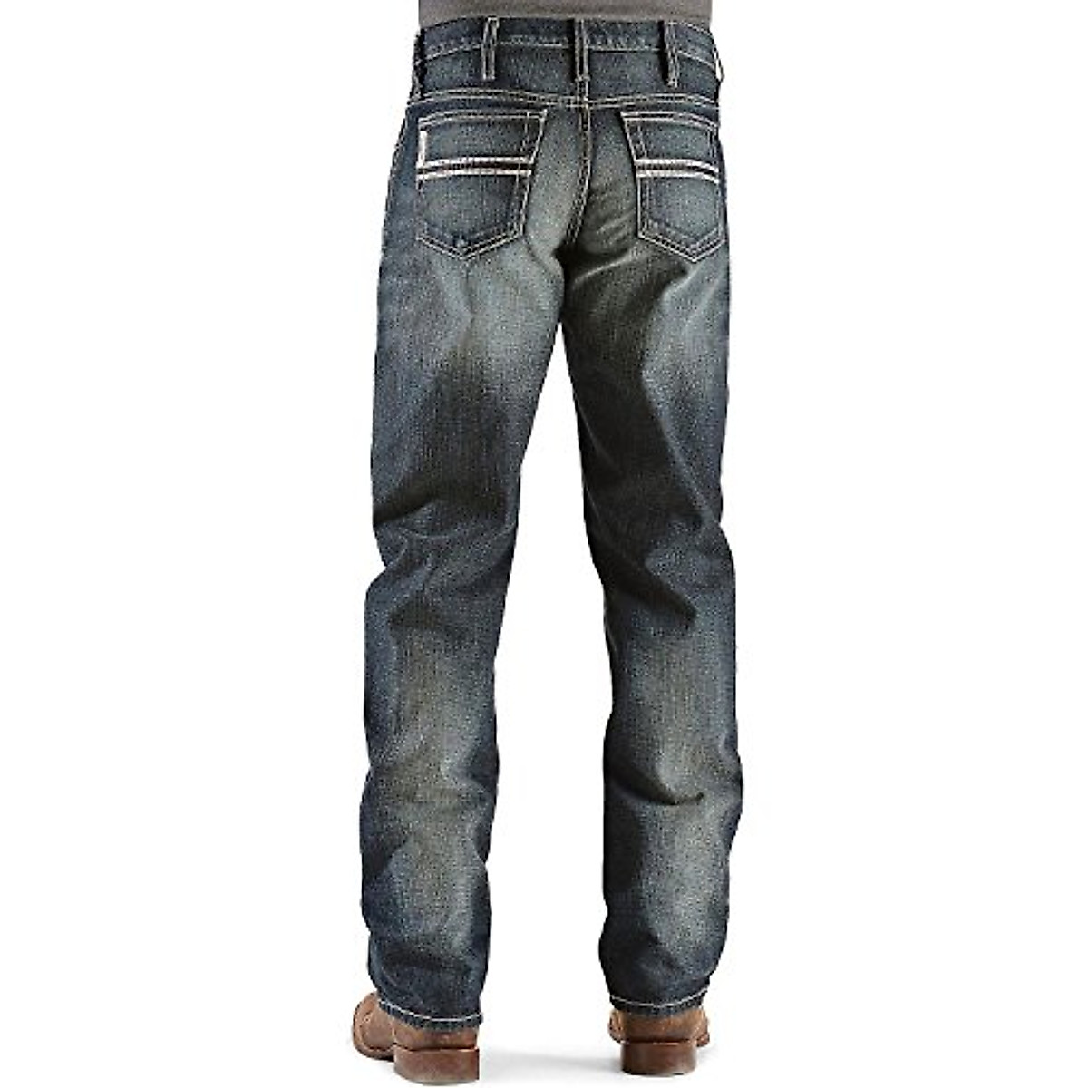 Cinch Men's White Label Relaxed Fit Jean, Hi Contrast Dark Rinse, 38W x 34L