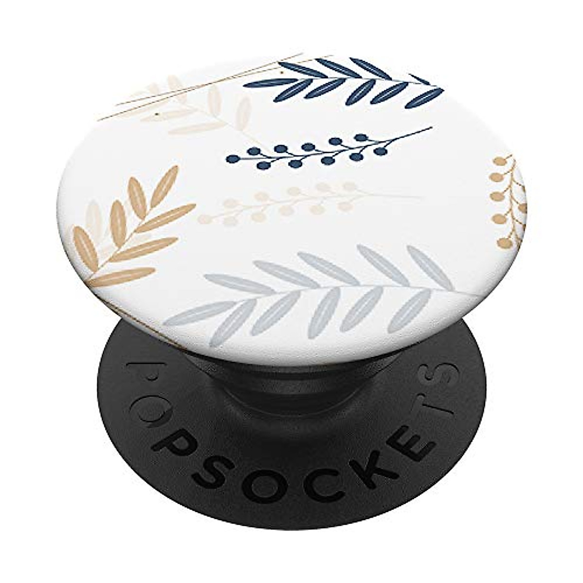 Vintage flower leaves pattern PopSockets PopGrip: Swappable Grip for Phones & Tablets