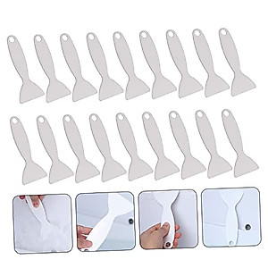 Vaguelly 40 Pcs Refrigerator Deicer Cleaning Tool Freezer Frost Shovel ice Breaker Shovel Plastic Scraper Tool Tools for deicing Tool Fridge ice Removal Shovel ice Removal Scoop White