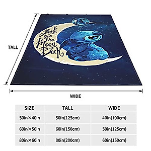 TEXPXV Cute Cartoon Throw Blanket for Adults Kid 3D Printed Fuzzy Cozy Microfiber Plush Lightweight Fleece Blanket All Season for Home Couch Bed and Sofa Gifts 50"x60"