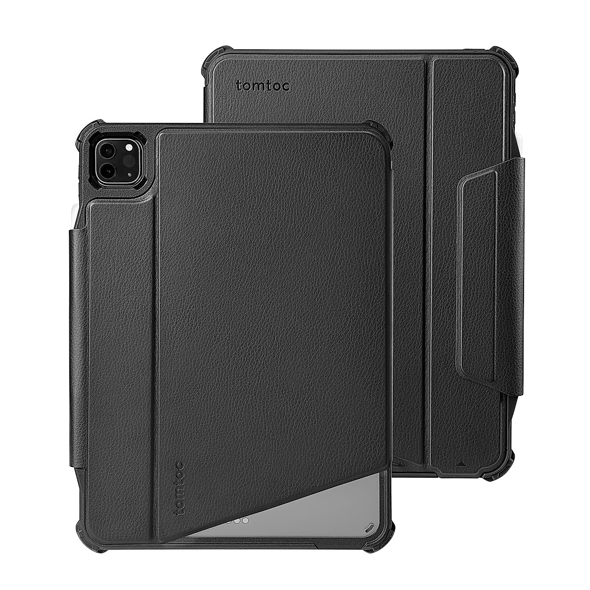 tomtoc iPad Pro Case Ultra Detachable for 11-inch iPad Pro 4th/3rd Gen (M2&M1), Protective Case with Airbag Protectors & 3 Magnetic Stand Modes Cover, Supporting Wireless Apple Pencil Charging