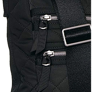 Vera Bradley Women's Performance Twill Triple Zip Hipster Crossbody Purse, Black, One Size