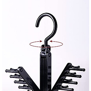 GMLSD Household Storage Rack,Rotatable Storage Rack,Portable Multi-Function Hanger F/Black/As Shown