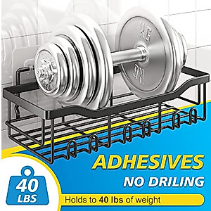 Shower Shelves, Shower Caddies, Set of 5 Shower Racks, Bathroom Organizer, Shower Organization Aesthetic, Shampoo Holder