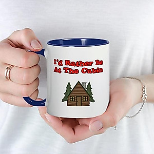 CafePress I'd Rather Be At The Cabin Mug Ceramic Coffee Mug, Tea Cup 11 oz