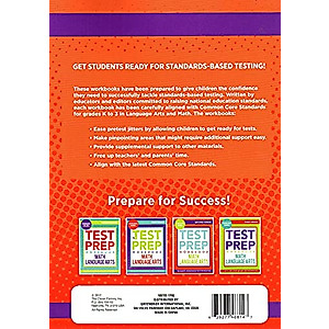 Second Grade Math & Language Arts Test Prep Workbook (Aligned with Common Core Standards) -v3