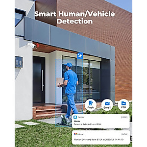 REOLINK 8MP PoE Home Security Camera RLC-810A with Smart Human/Vehicle/Pet Detection,Timelapse,100ft Night Vision,and RLC-811A with 123° FoV, 5X Optical Zoom for Outdoor Usage