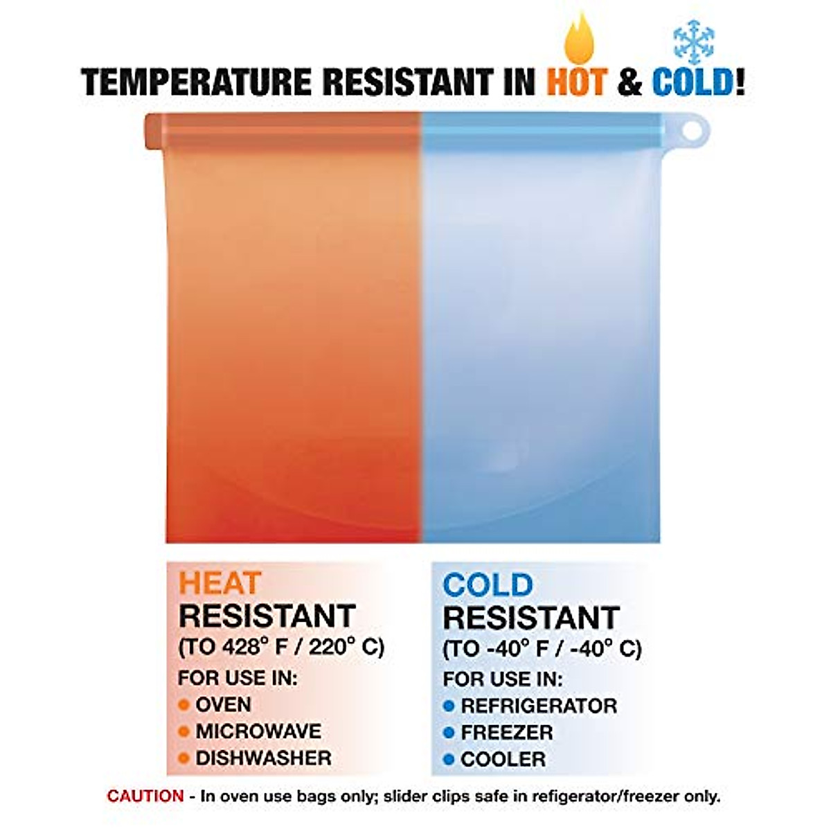 Silicone Reusable Food Storage Bags (Set of 6) (2 Large 50oz + 4 Medium 33.8oz), by Better Kitchen Products, Airtight, Expandable Gusset, Easy Stand-Up, for Solids, Liquids, Refrigerator and Freezer,