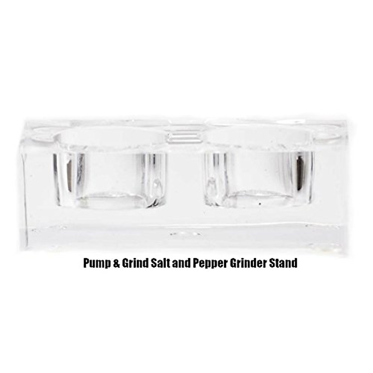 Modern Push Button Salt and Pepper Grinder Set, Grind Gourmet Pump and Grind Sea Salt and Pepper Mill Set with Stand, Refillable Grinder