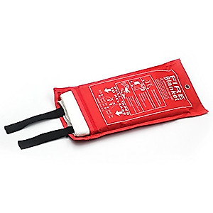 Gihunk Welding Blanket Heavy Duty Fiberglass Fire Blanket Protect Work Area from Sparks (60 x 40 inches)