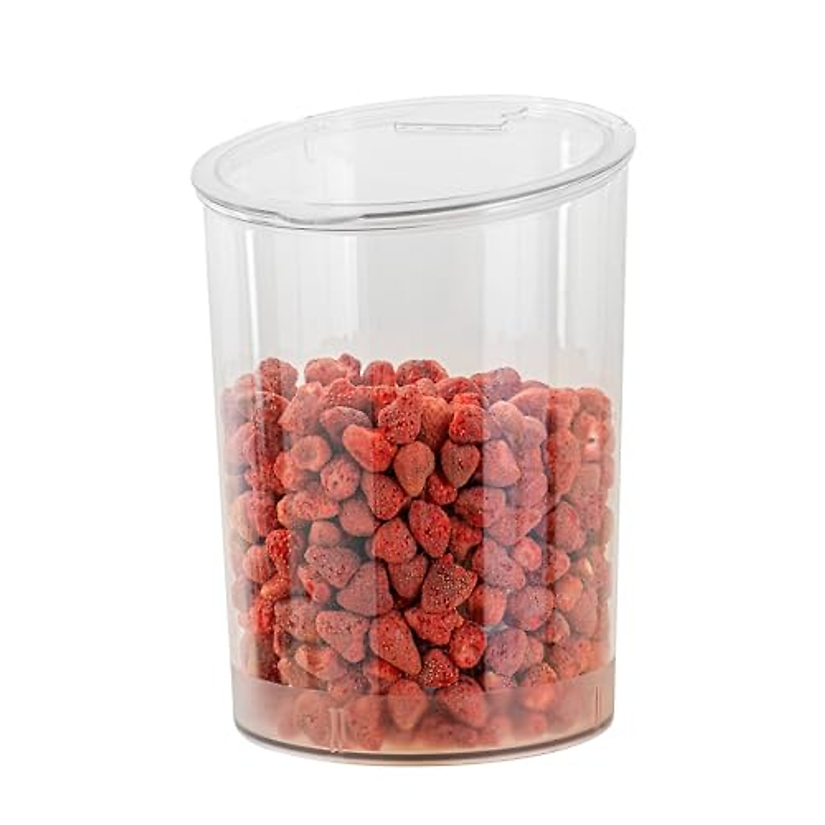 Restaurantware Met Lux 4 Gallon Food Storage Container, 1 Airtight Treat Box - With Scoop, Shatterproof, Clear Plastic Cereal Container With Hinged Lid, For Kitchen Or Pantry Organization