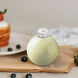 Unomor Fillable Drink Tree Ornaments 10pcs Fillable s Clear Plastic Light Bulb Shaped Bottle Empty Xmas Baubles for Christmas Party Favor Supplies Silver Christmas Ornaments Ball