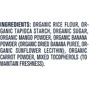 Gerber Snacks for Baby Teethers, Organic Gentle Teething Wafers, Mango Banana Carrot, 1.7 Ounce (Pack of 6)