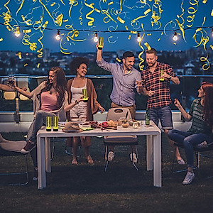 8 PCS Gold Confetti for Baby Shower Wedding Birthday Graduation Anniversary Christmas Party Supplies Decorations and Favors (8 PCS Gold)