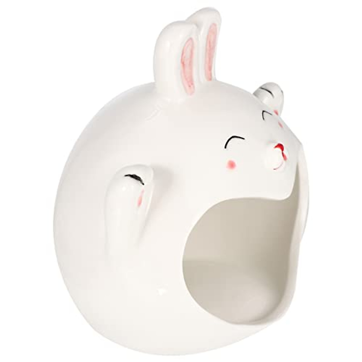 POPETPOP Lovely Guinea Pig Bed Cool Hamster House Hideout Ceramic Bed Small Pet Ceramic House Lovely Guinea Pig Bed Hedgehog Hideout