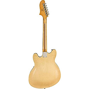 Squier Classic Vibe Starcaster Electric Guitar, with 2-Year Warranty, Natural, Maple Fingerboard
