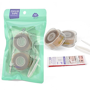 1200 PCS Invisible Eyelid Tape Stickers, Single Side Sticky, Eyelid Lifter Strips for Droopy Hooded Eyes, Eyes Makeup, Uneven Mono-eyelids