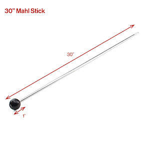 Excel Blades Aluminum Mahl Stick for Painting, Painter Hand Rest, 30 inches, Artist and Painter Tools and Accessories, 3 Sections with Rubber End Rest