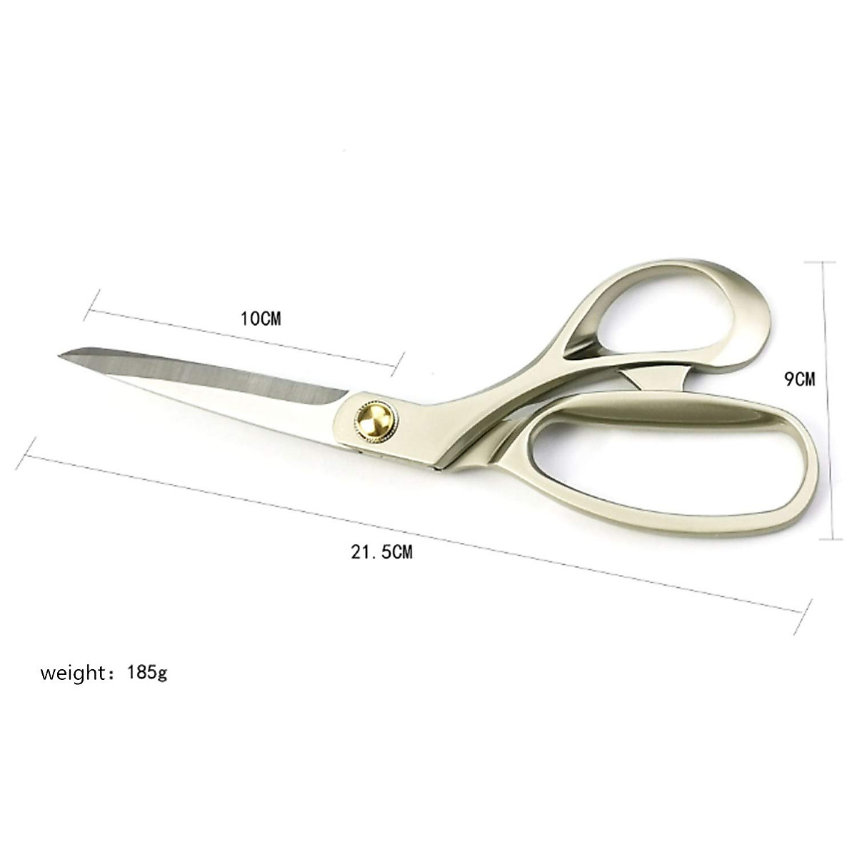 Professional Tailor Scissors 8.5 in for Cutting Fabric Multi-Purpose Heavy Duty Scissors Sewing Scissors for Leather Cutting Industrial Sharp Sewing Shears for Home Office Artists Dressmakers,silver