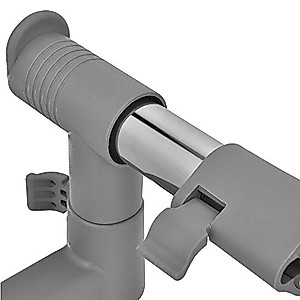 Seasonfall Double Rail Clothing Garment Rack Heavy Duty Clothes Rack for Hanging Multi-Functional Rolling Clothes Organizer on Wheels