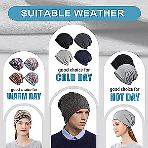ELLEWIN Slouchy Beanie Hip-Hop Hats Cap for Men Women Soft Lightweight Running Adult Beanie Hats
