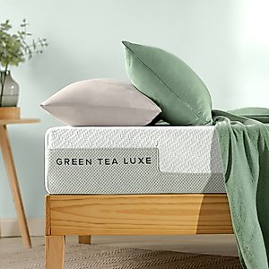 ZINUS 8 Inch Green Tea Luxe Memory Foam Mattress, Queen, Pressure Relieving, CertiPUR-US Certified, Mattress in A Box, All-New, Made in USA