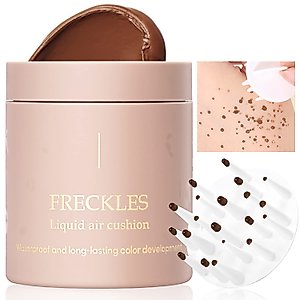 Magic Fake Freckles stamp pen, Liquid Freckle Pen Natural Makeup Stamp, Waterproof Long Lasting Quick Dry Small Spot , Upgrade Design (01#Saddle Brown)